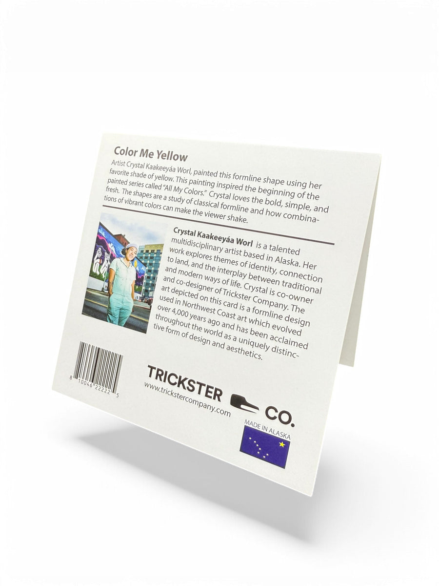 Color Me Yellow Note Card – Trickster Company
